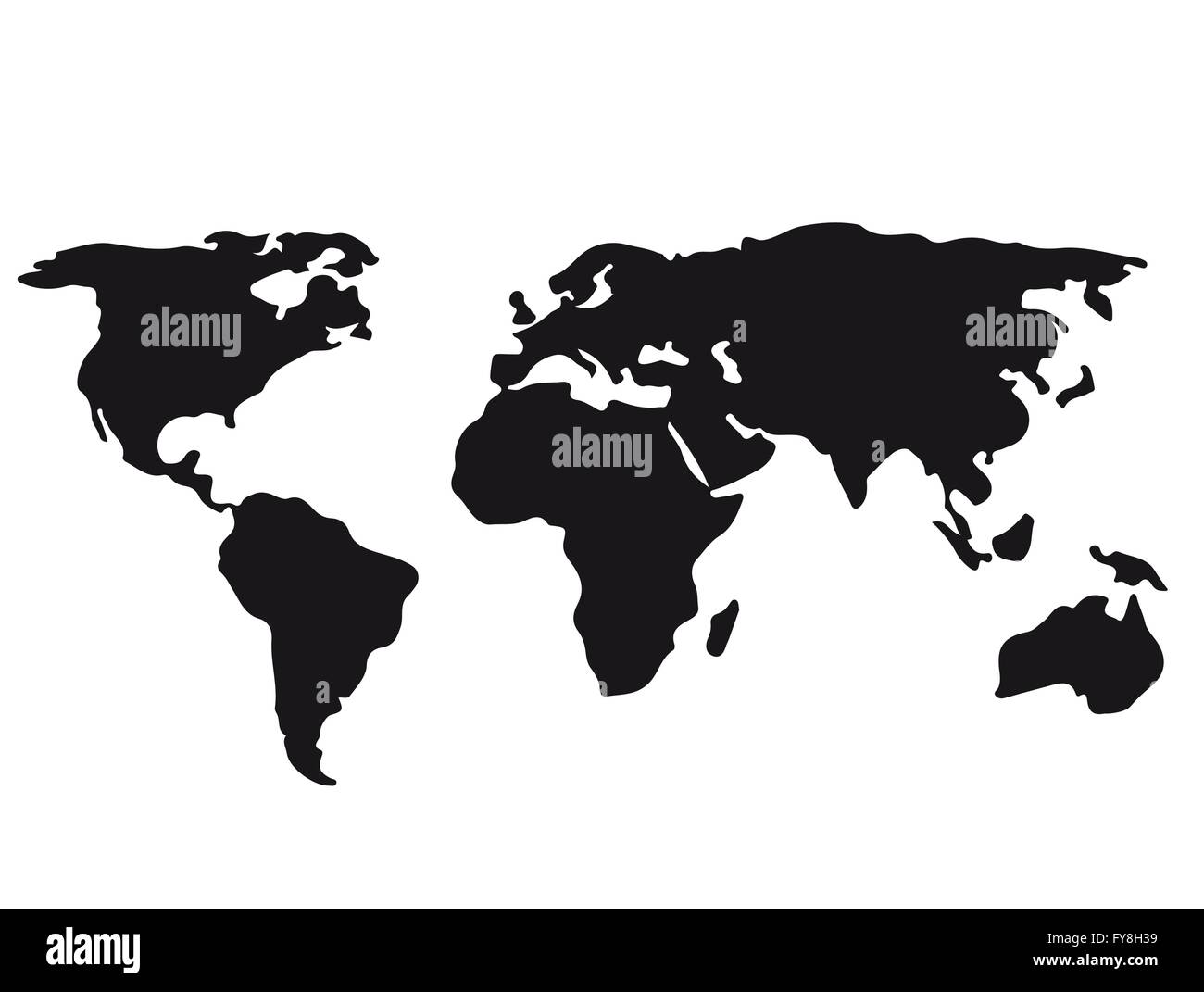 world map vector illustration Stock Vector Image & Art - Alamy