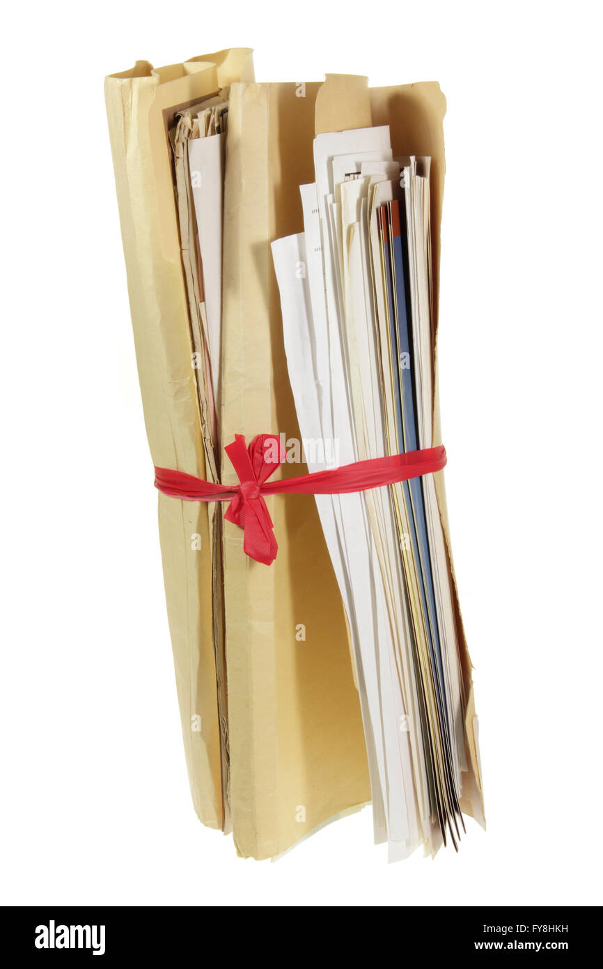Bundle of Documents Stock Photo - Alamy