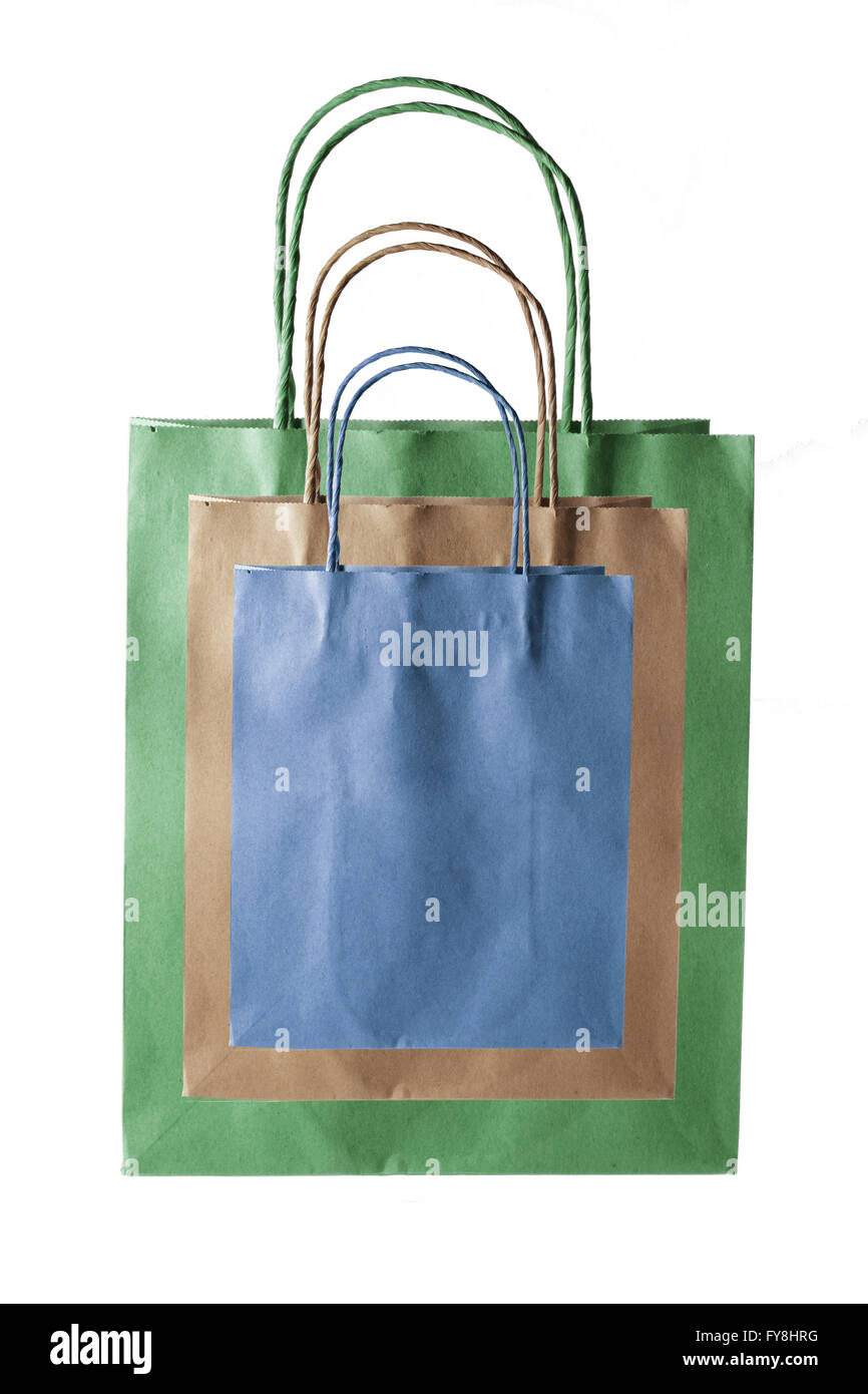 Recyclable paper bags Cut Out Stock Images & Pictures - Alamy