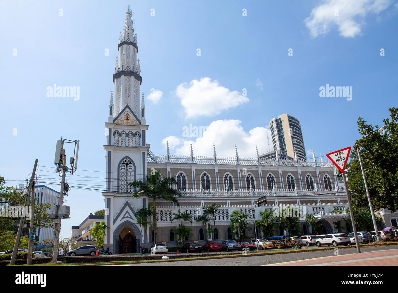 Panama City, Panama - December 13, 2015: Facade of the beautiful ...