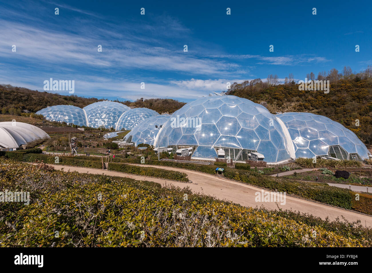 eden project in cornwall uk Stock Photo - Alamy