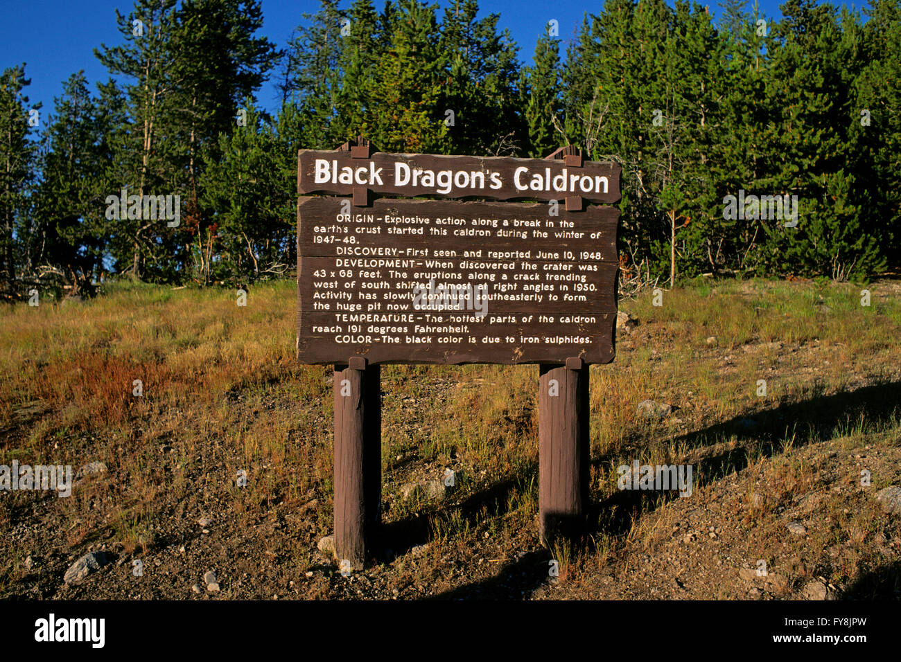 Black dragon caldron yellowstone hi-res stock photography and images ...