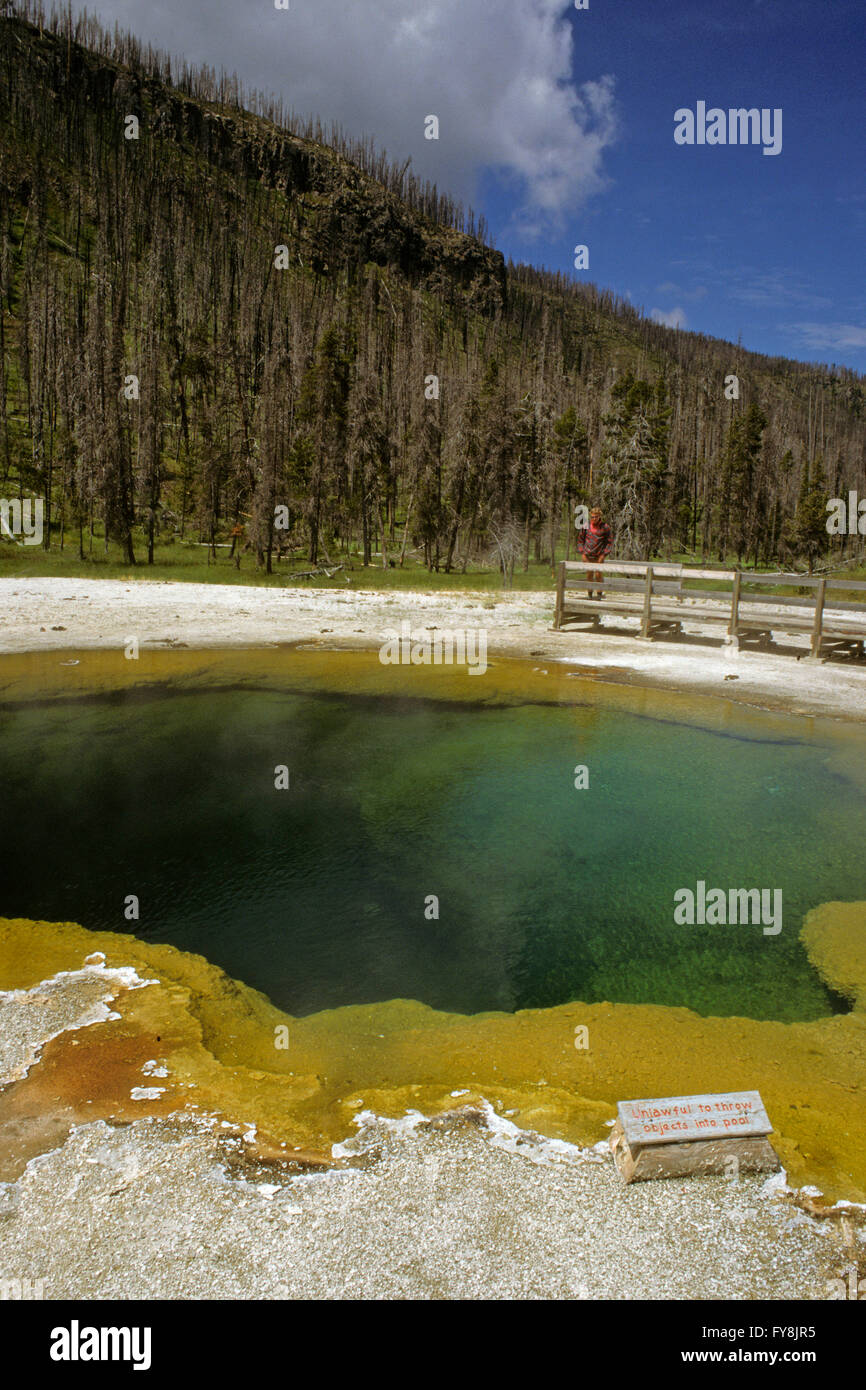 Morning glory pool damage hi-res stock photography and images - Alamy