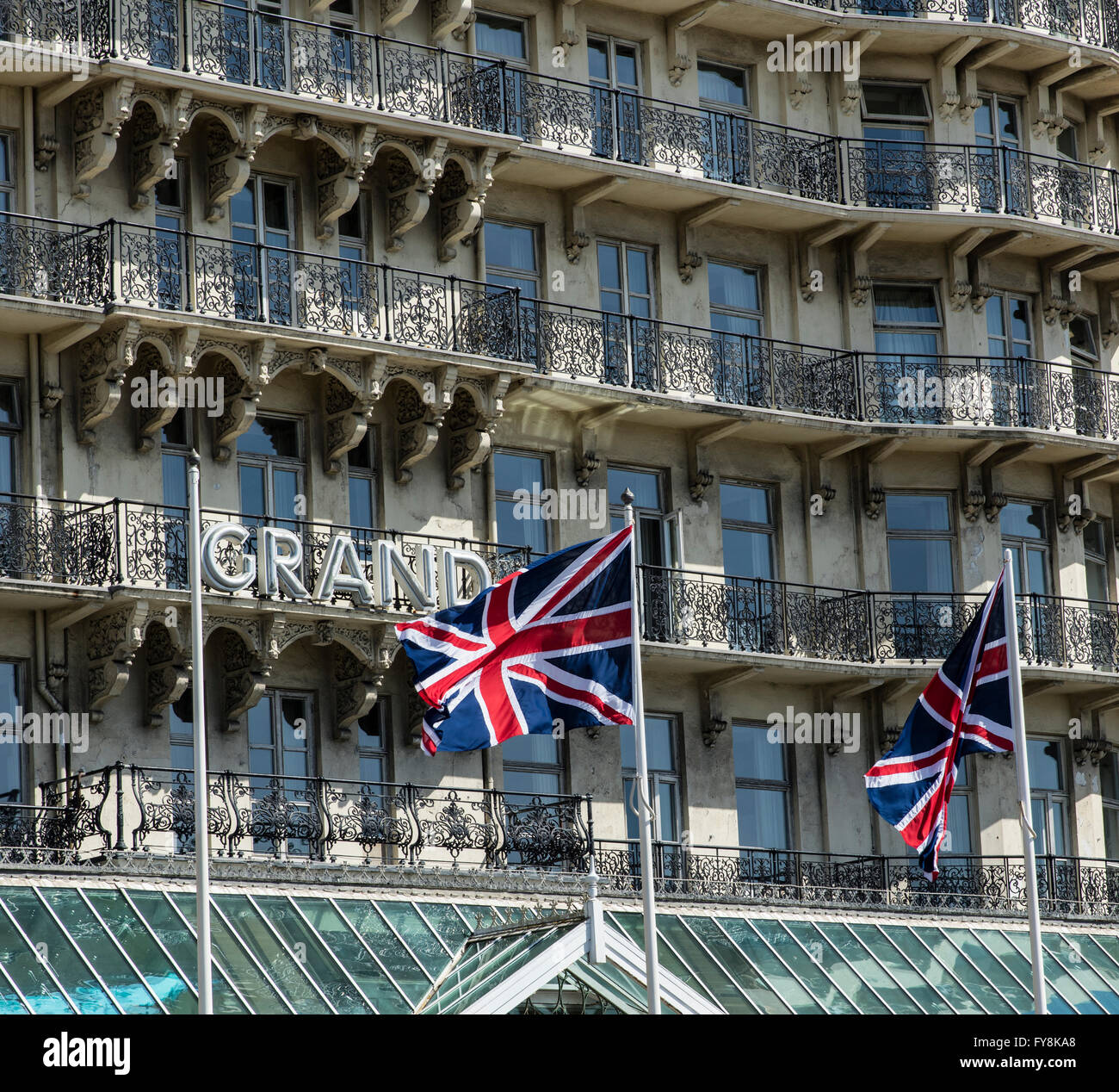 The Grand Hotel in Brighton Stock Photo - Alamy
