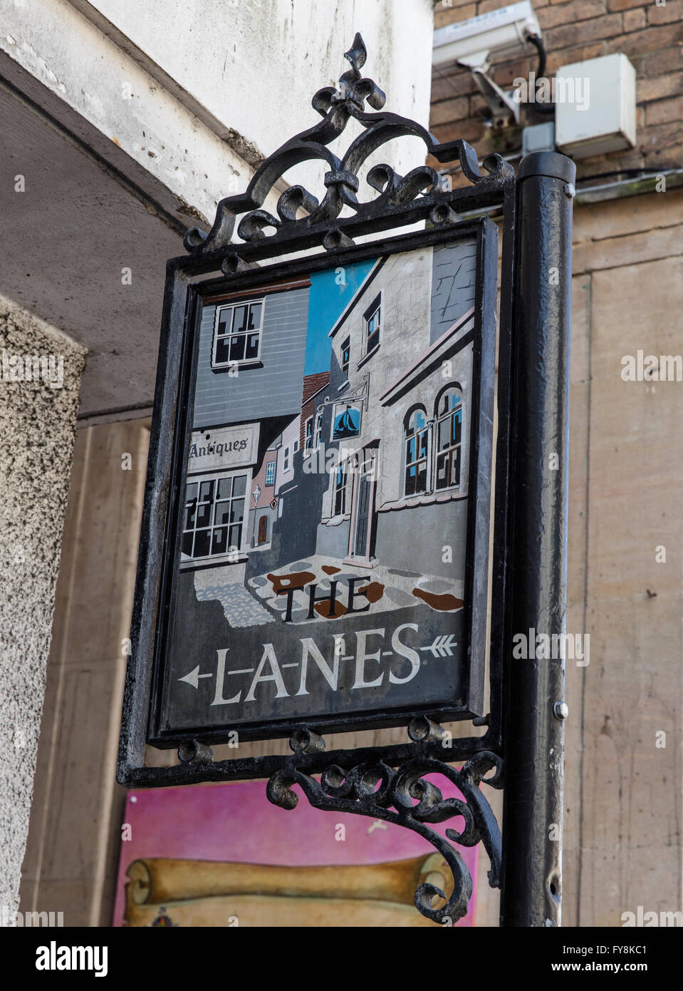 The lanes sign hi-res stock photography and images - Alamy