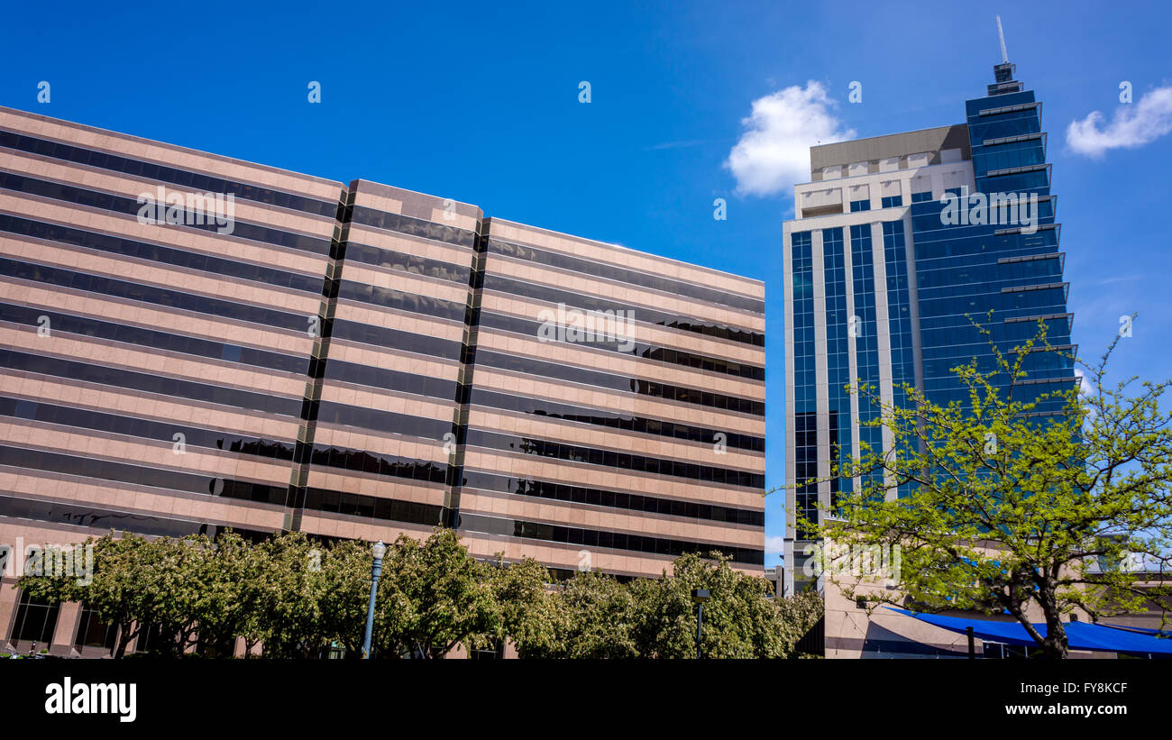 Couple of large buildings in downtown Boise Idaho Stock Photo - Alamy