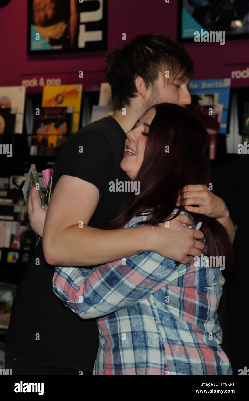 Room 94 attend a photocall at HMV Birmingham Featuring: Room 94 Where ...