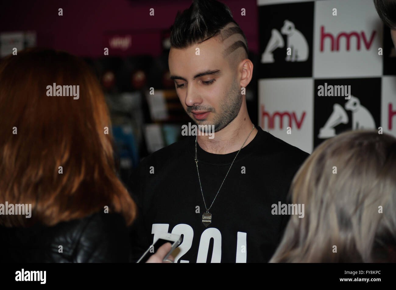 Room 94 attend a photocall at HMV Birmingham Featuring: Room 94 Where ...