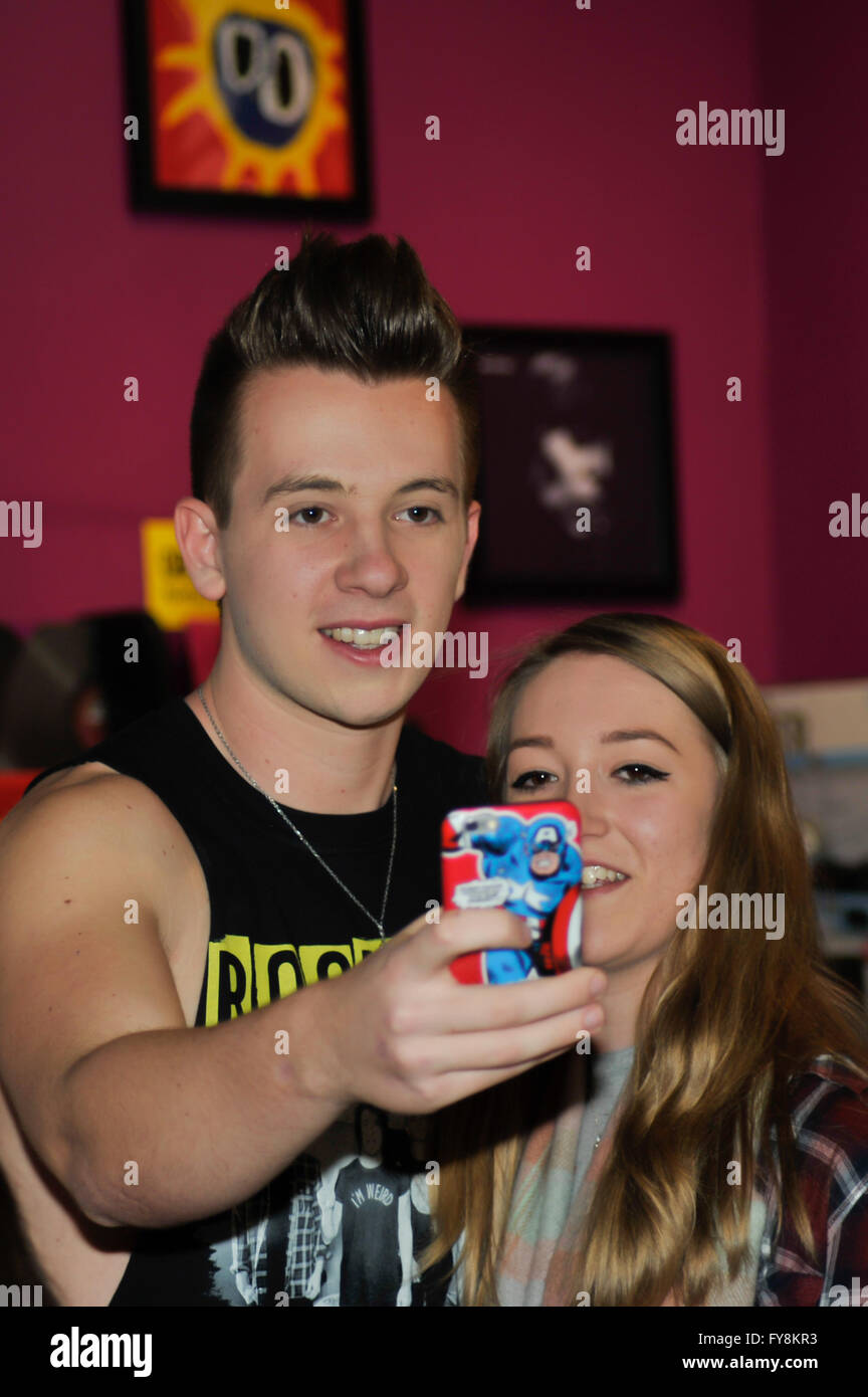 Room 94 attend a photocall at HMV Birmingham Featuring: Room 94 Where ...