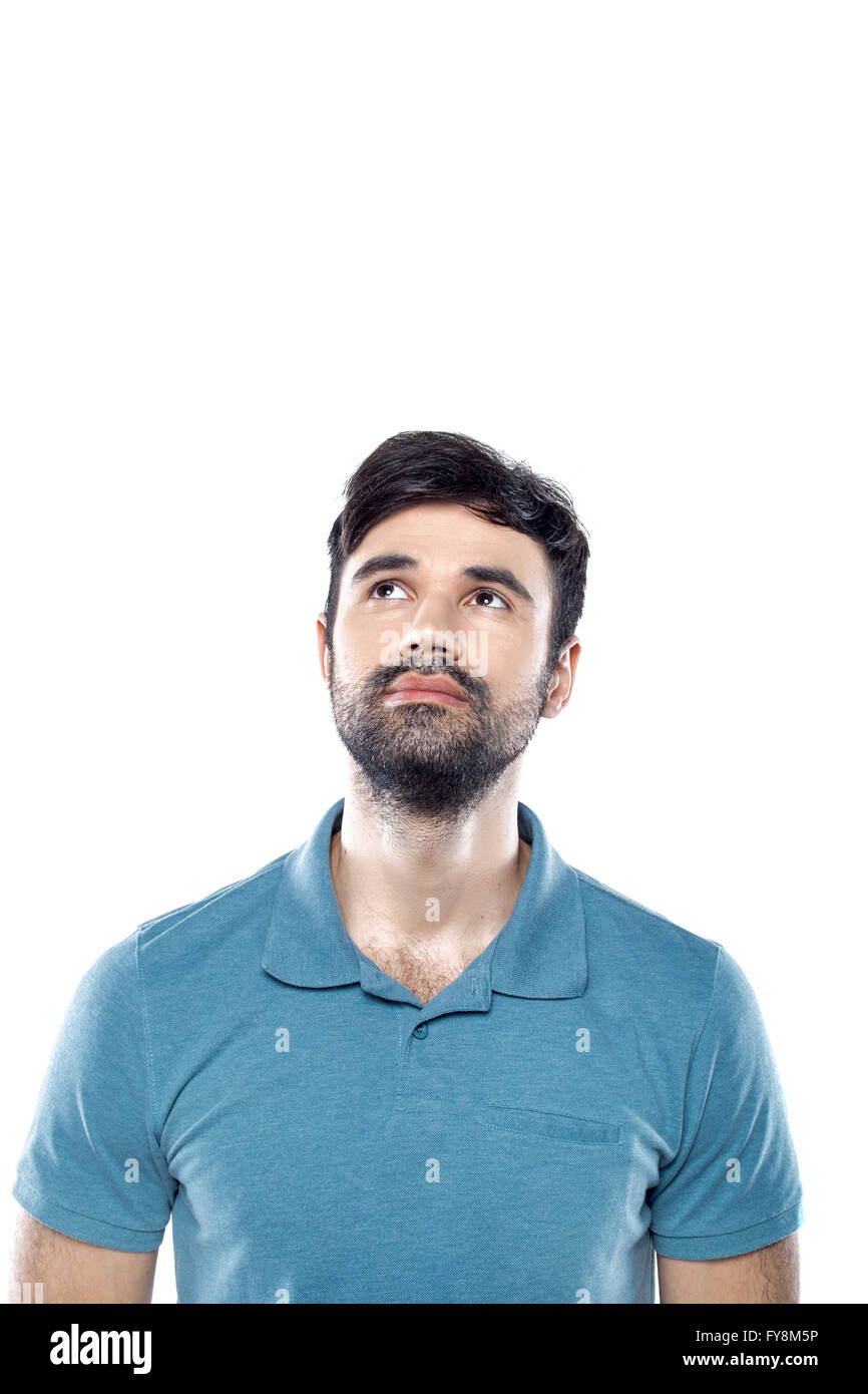 Handsome young man on white background Stock Photo - Alamy