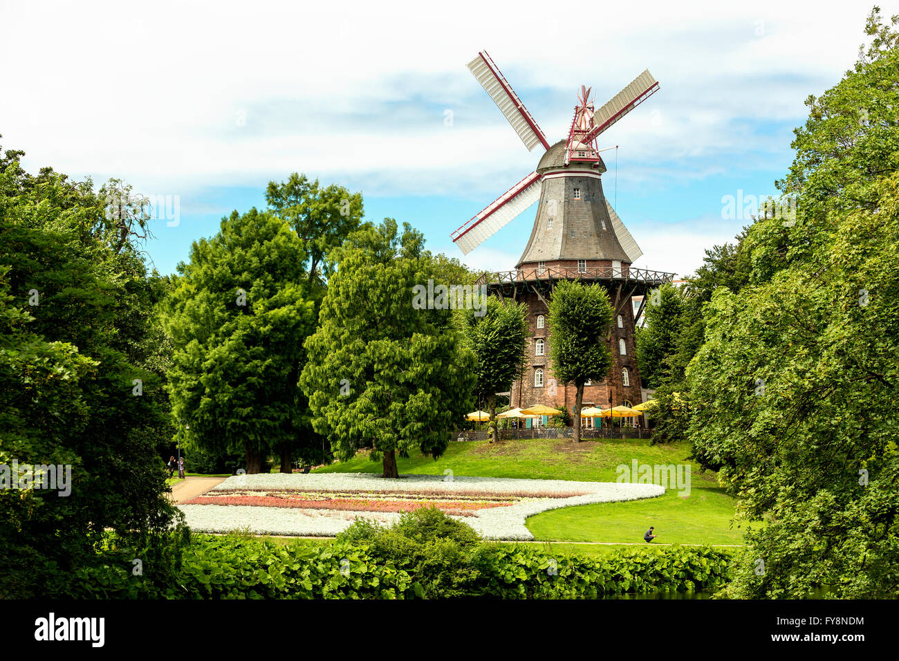 Germany, Bremen, old wind mill Stock Photo - Alamy