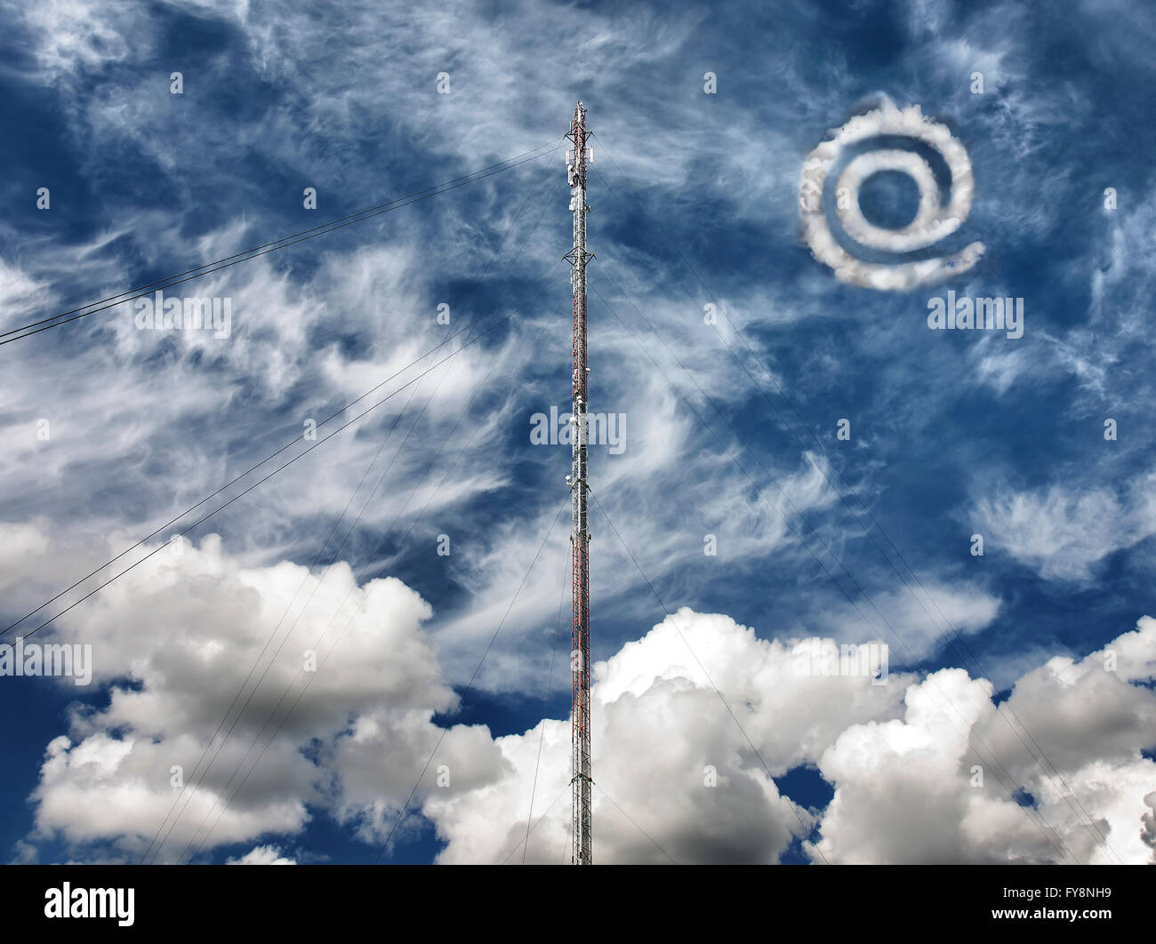 Radio mast symbol hi-res stock photography and images - Alamy