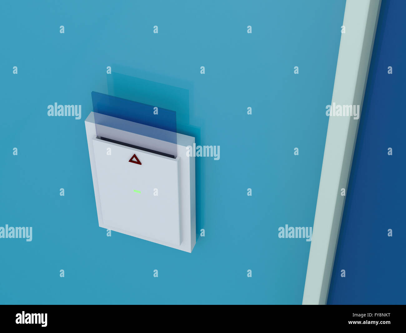 Card reader, card of glass, 3D Rendering Stock Photo - Alamy