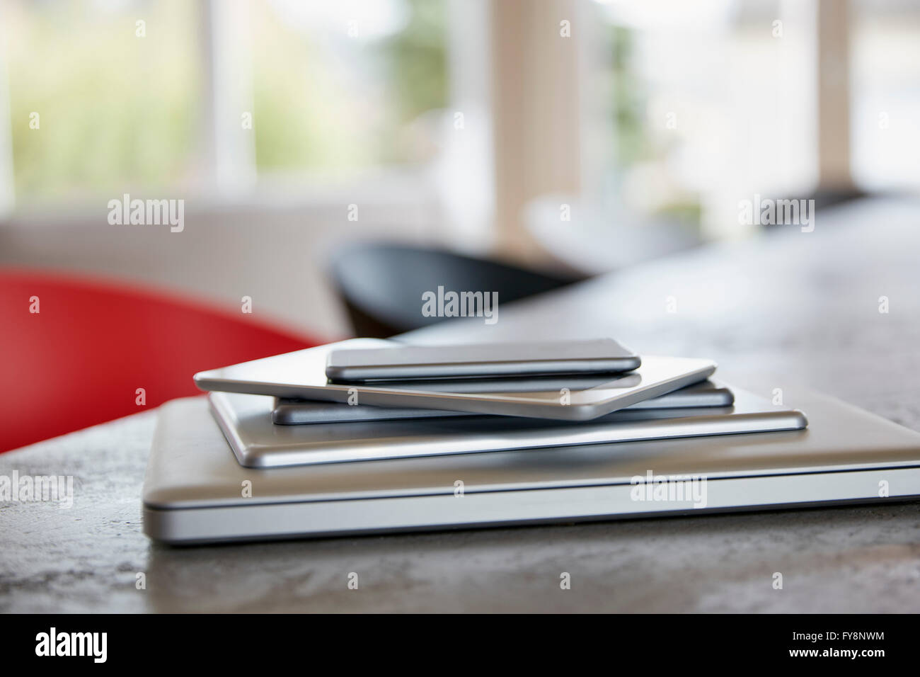Stack of mobile devices Stock Photo - Alamy