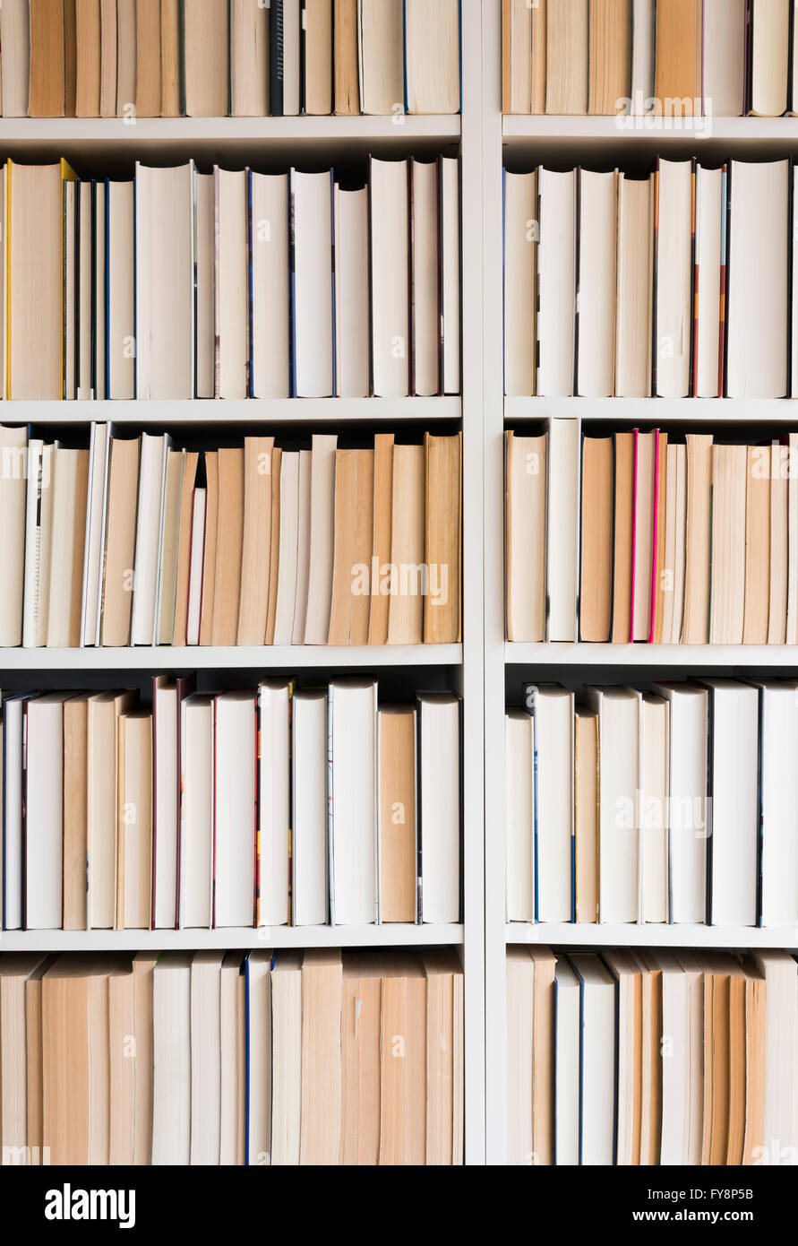 Bookshelf and books Stock Photo - Alamy