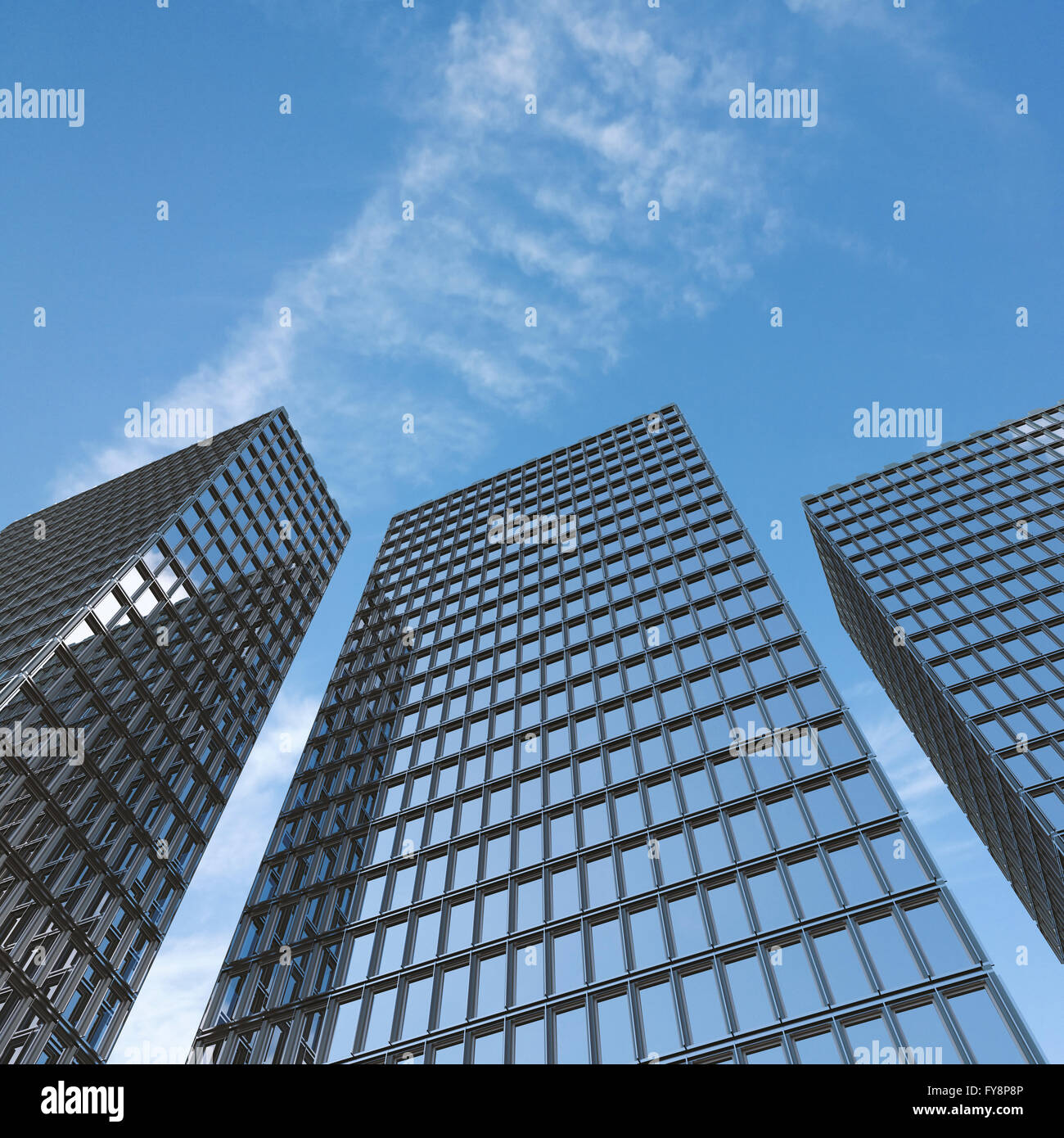 3d rendering modern high rise buildings hi-res stock photography and ...