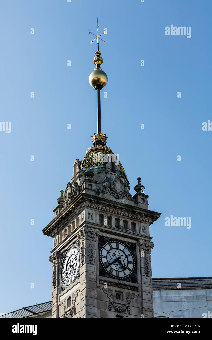 Clock Tower in Brighton Sussex Stock Photo - Alamy