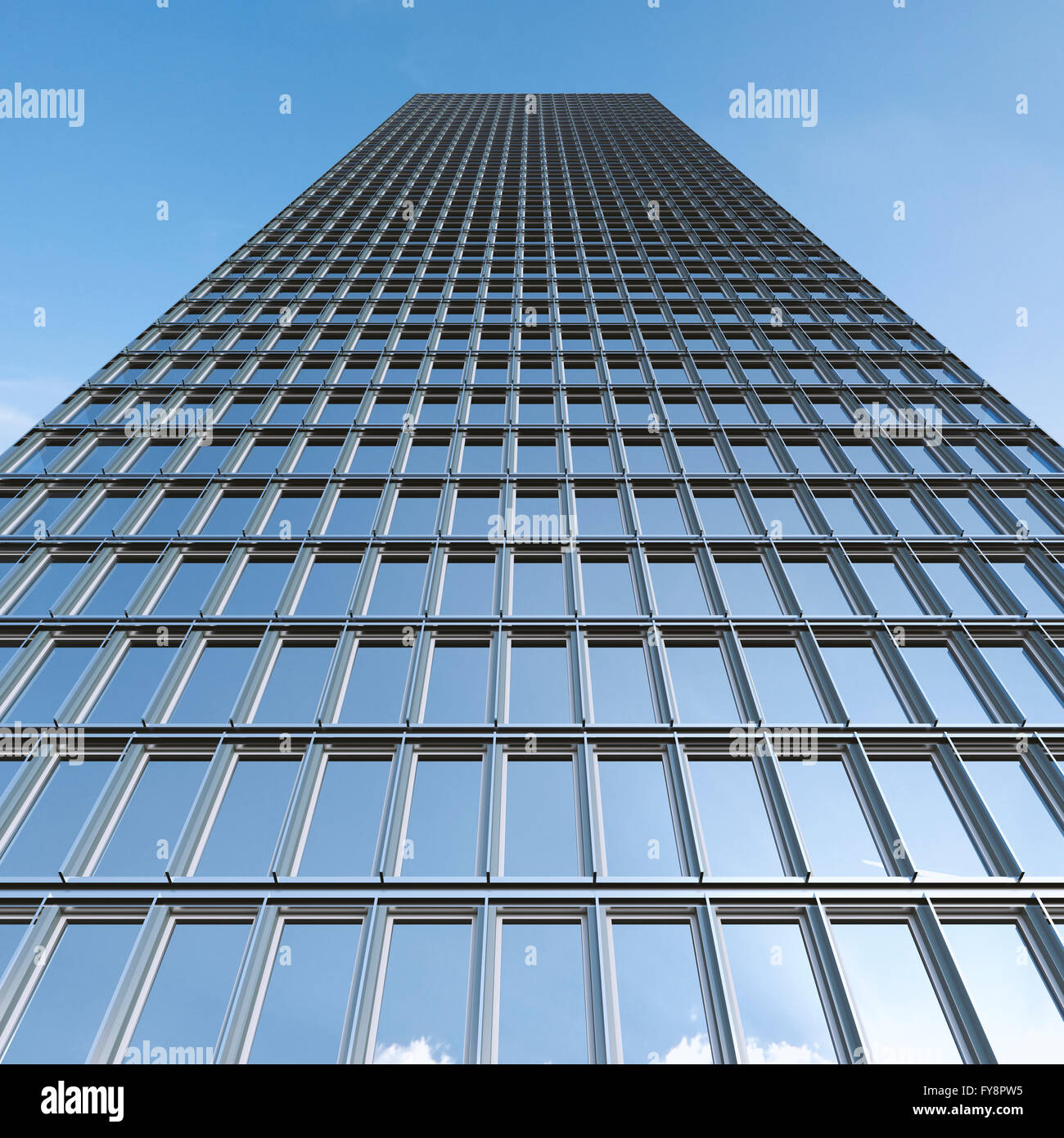 3D-Rendering, modern high-rise building Stock Photo - Alamy
