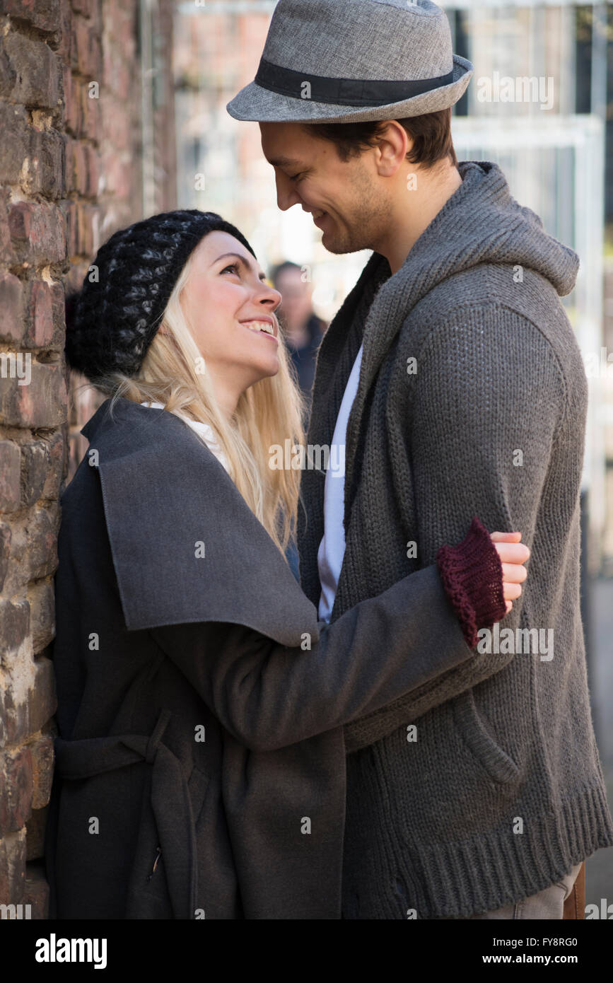 Young couple in love face to face Stock Photo - Alamy
