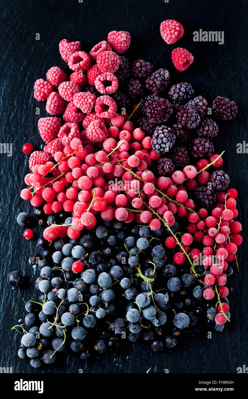 Deep frozen red black currents hi-res stock photography and images - Alamy