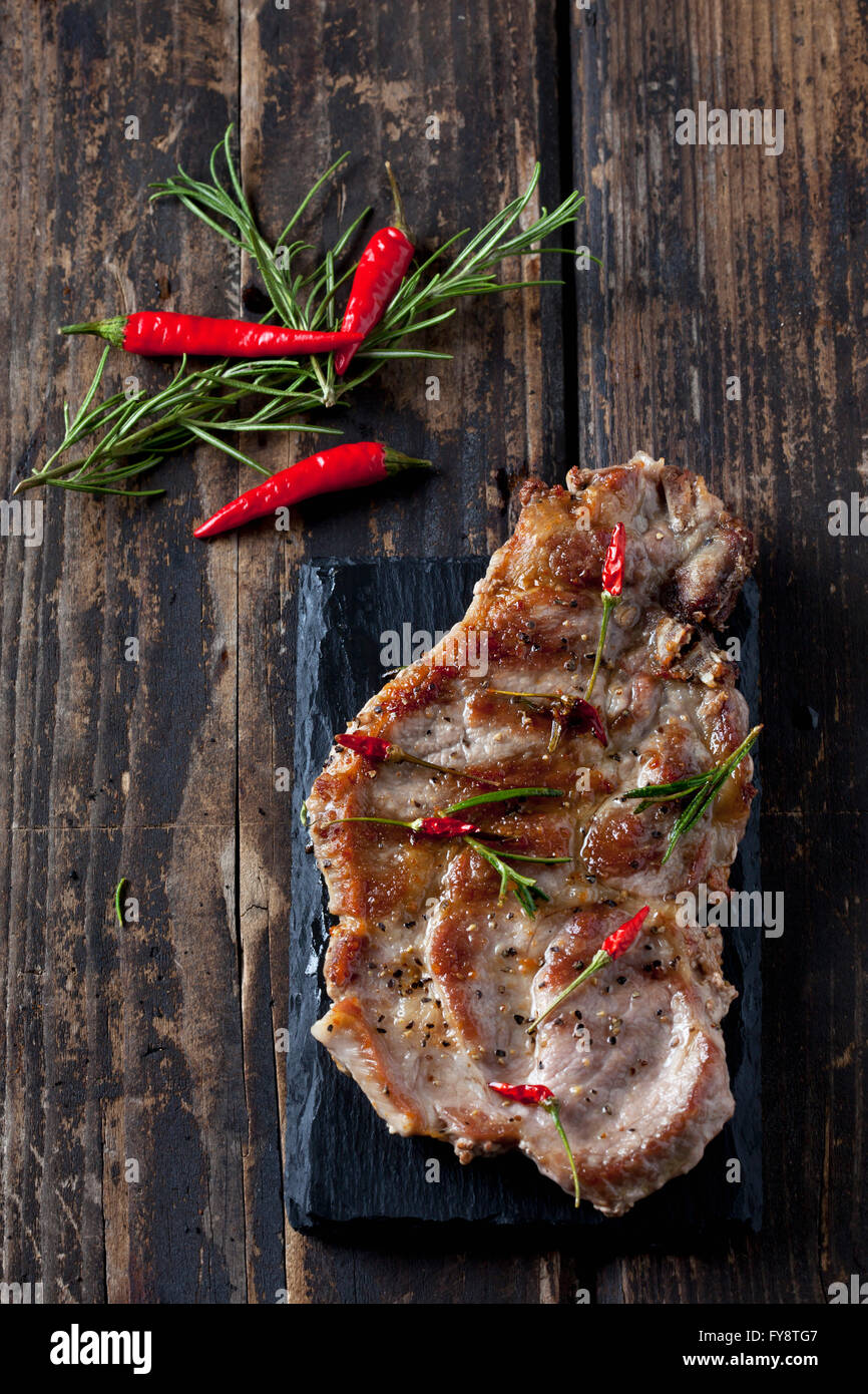Pork collar chop hi-res stock photography and images - Alamy