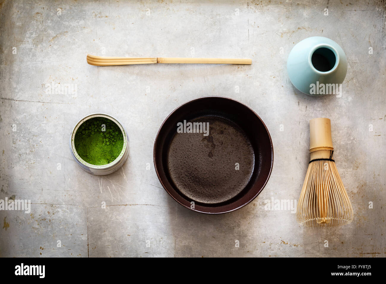 Accessories for preparing Matcha Stock Photo - Alamy