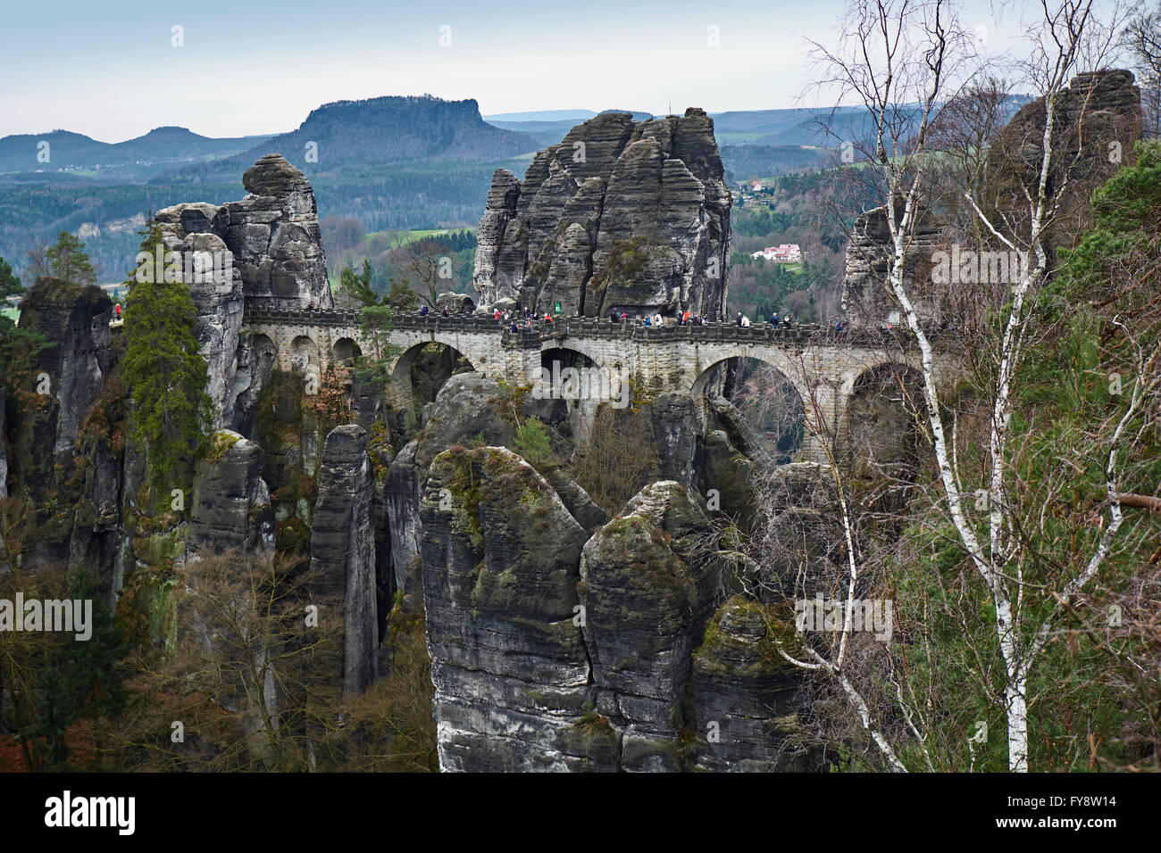 Germany, Saxony, Saxon Switzerland, Saxon Switzerland National Park ...