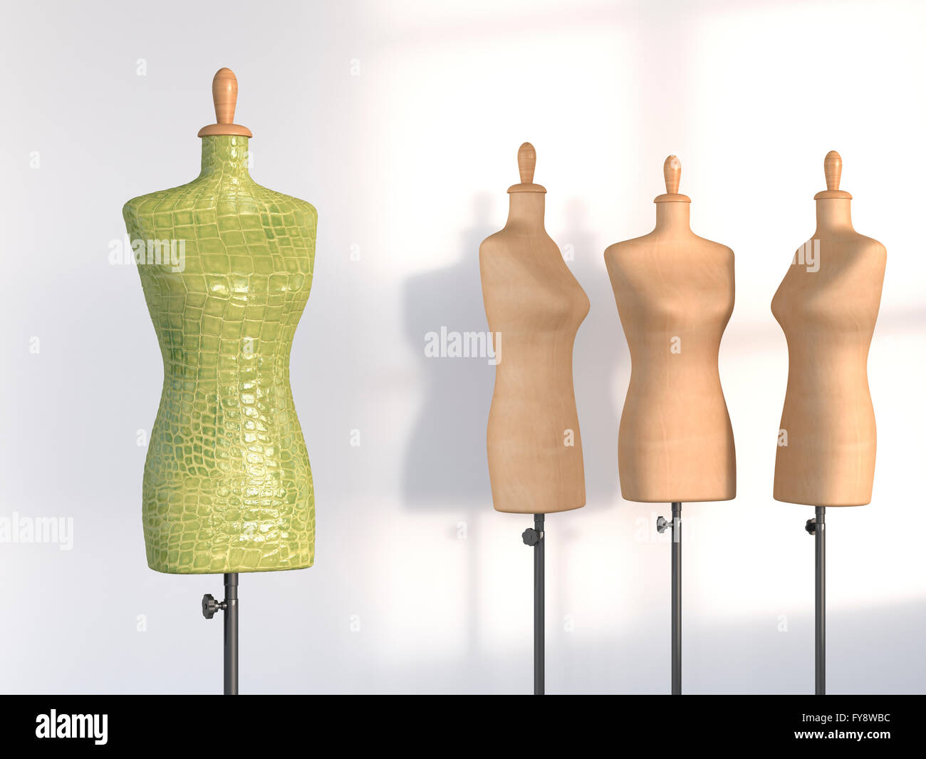 3D Rendering, display figures, outsider Stock Photo - Alamy