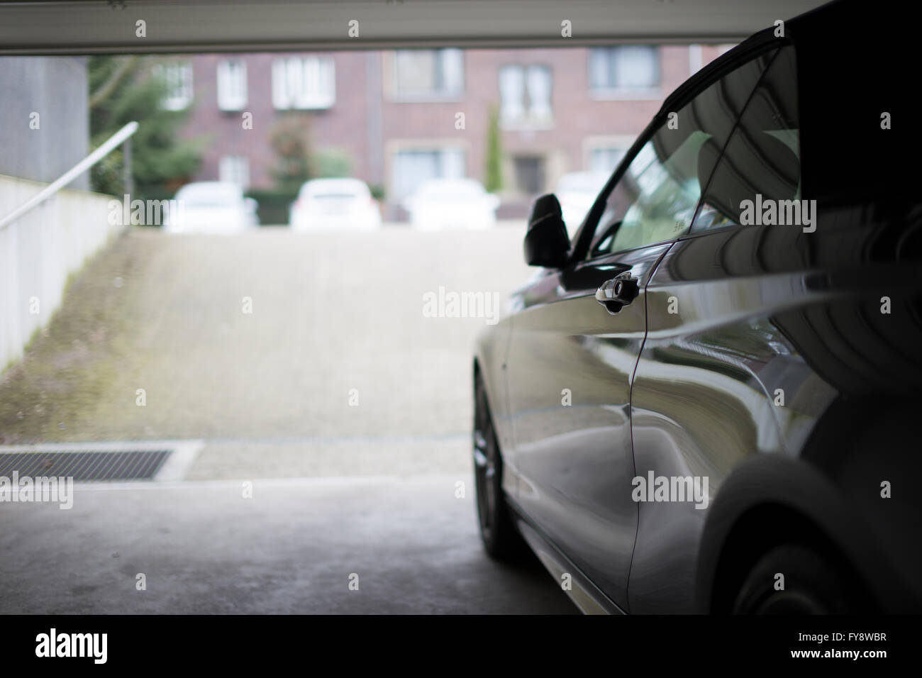 Car exiting hi-res stock photography and images - Alamy