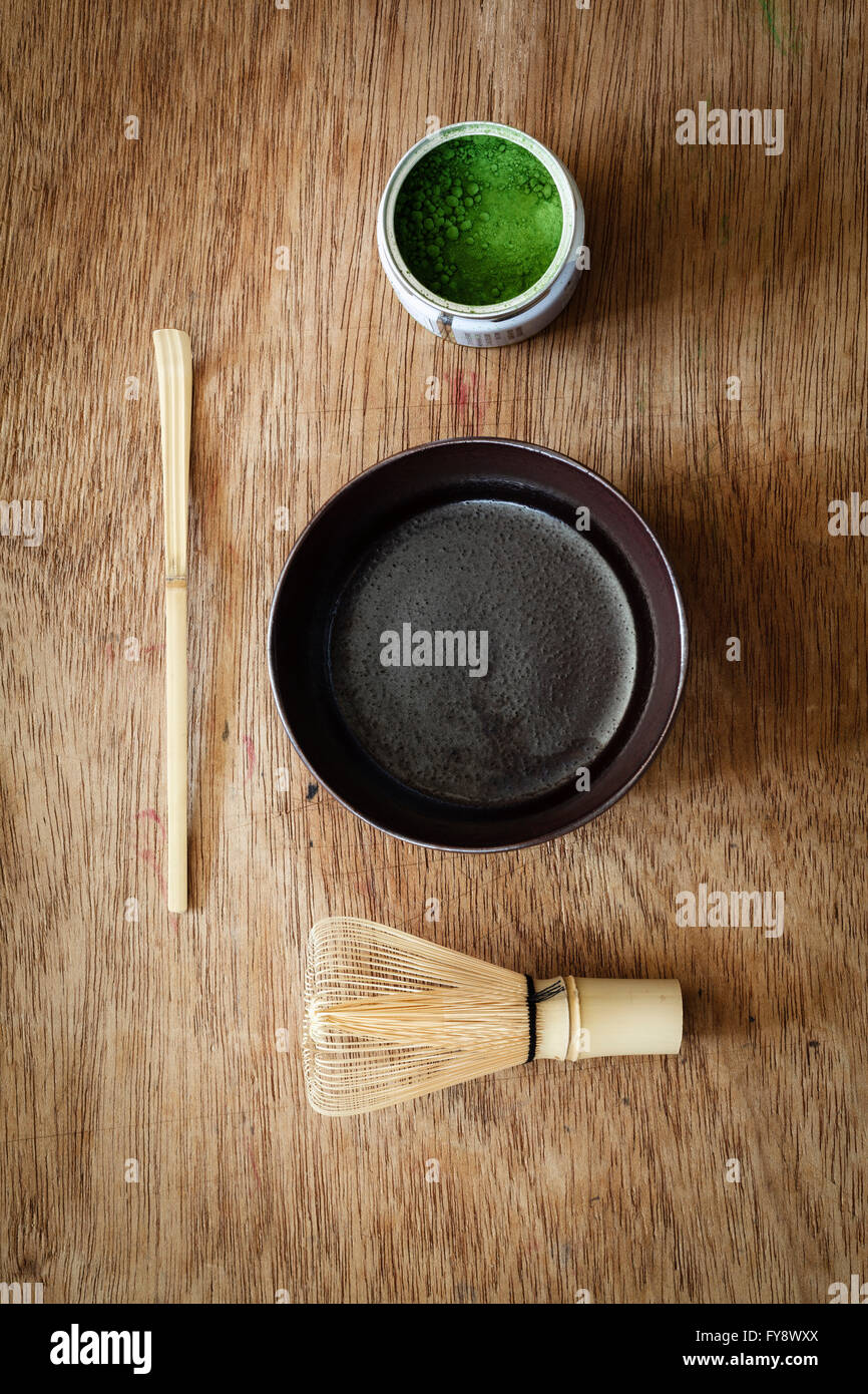 Accessories for preparing Matcha Stock Photo - Alamy