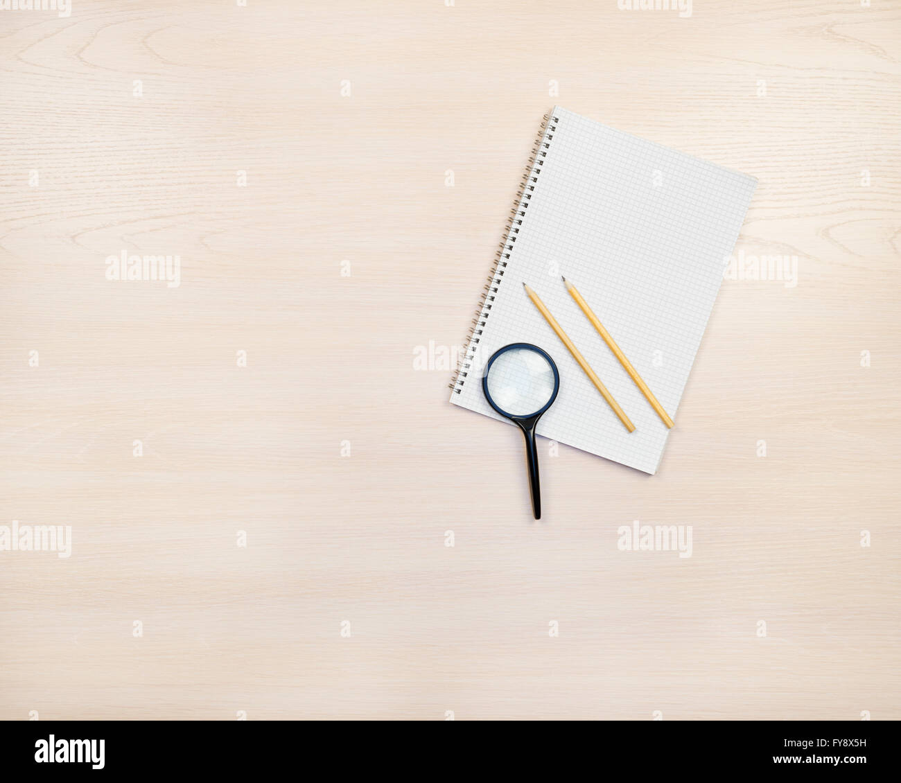 Magnifying glass old document paper hi-res stock photography and images ...