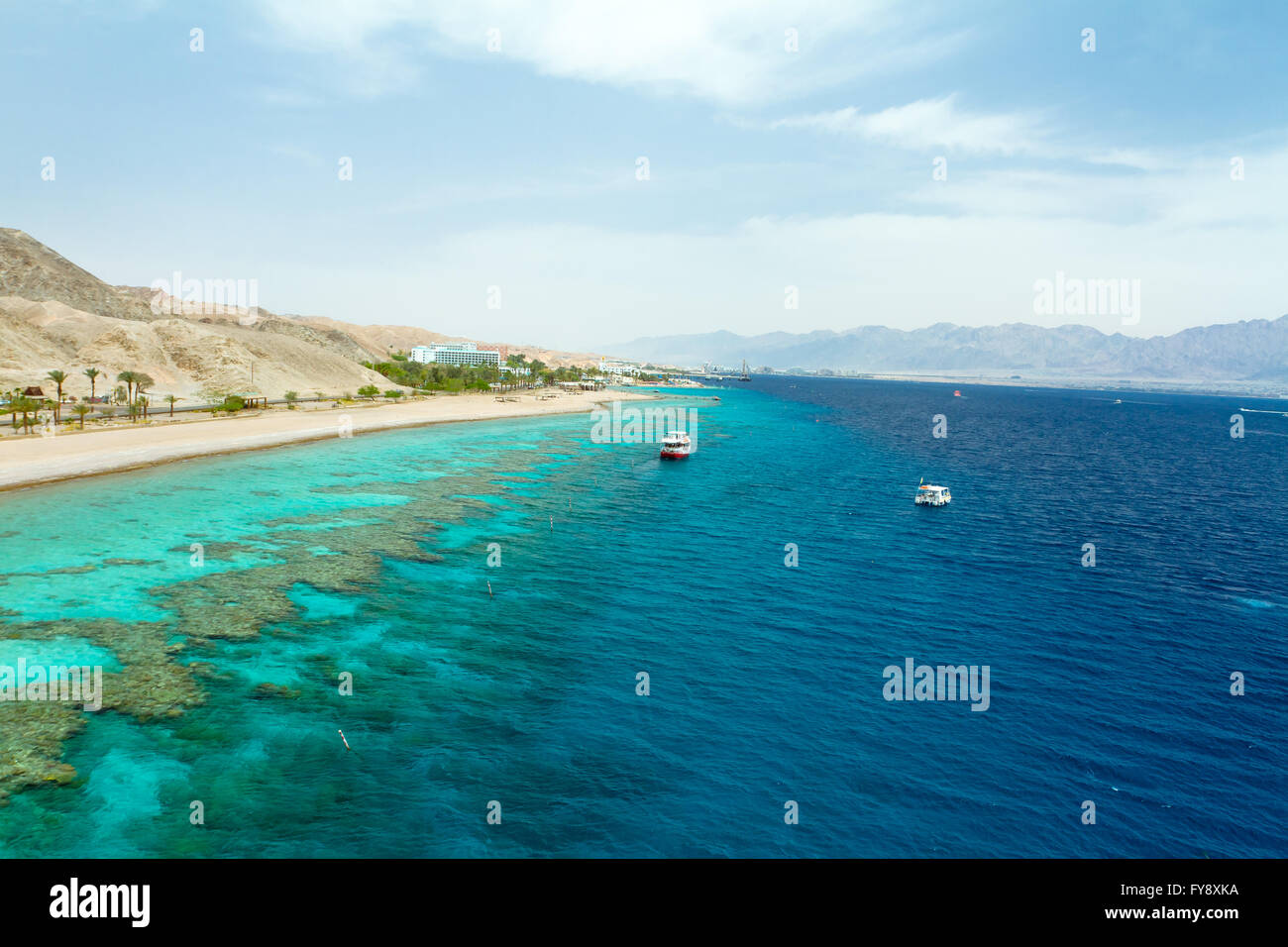 Coastline of Red sea from coral reef Stock Photo - Alamy
