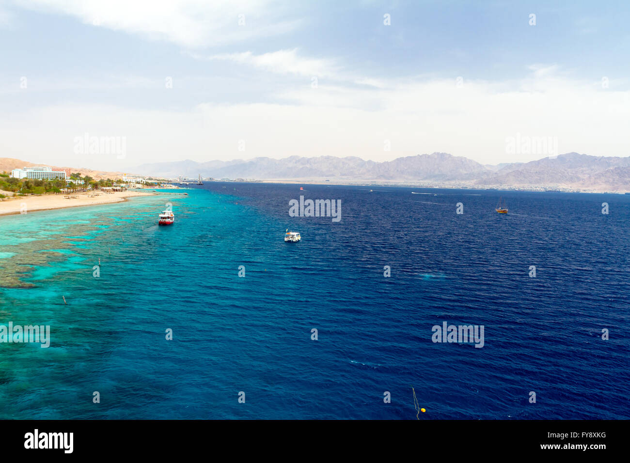 Coastline of Red sea from coral reef Stock Photo - Alamy