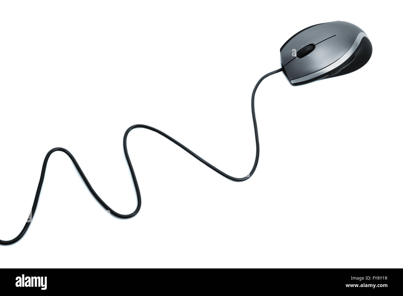 The mouse with a wheel on a white background Stock Photo - Alamy