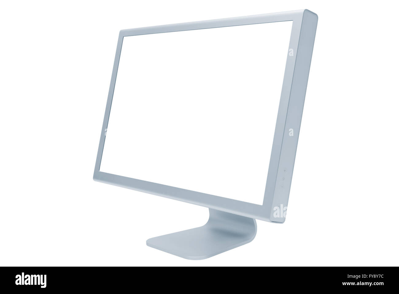 The modern and thin monitor on a white background Stock Photo - Alamy