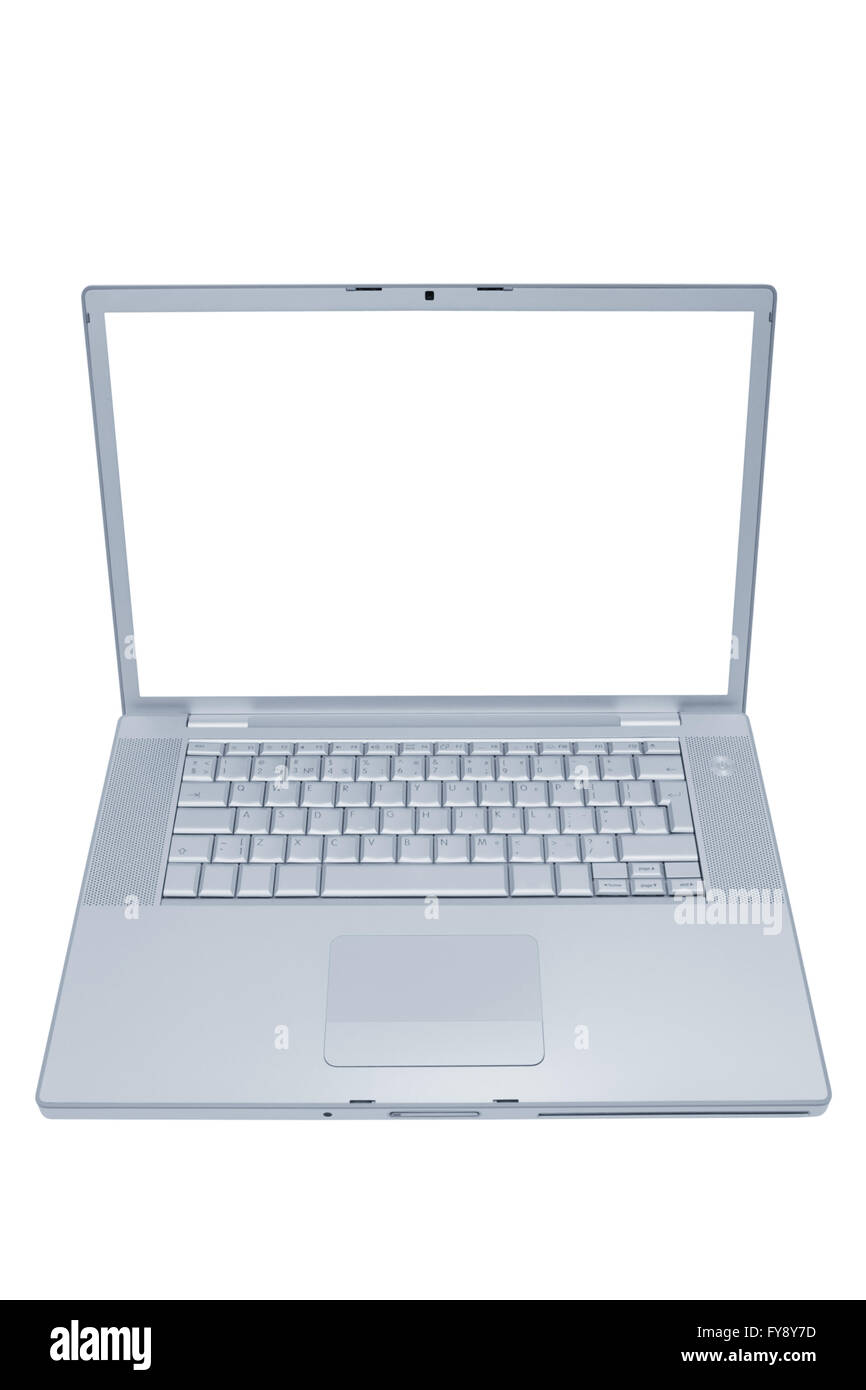 Modern and stylish laptop on a white background Stock Photo - Alamy