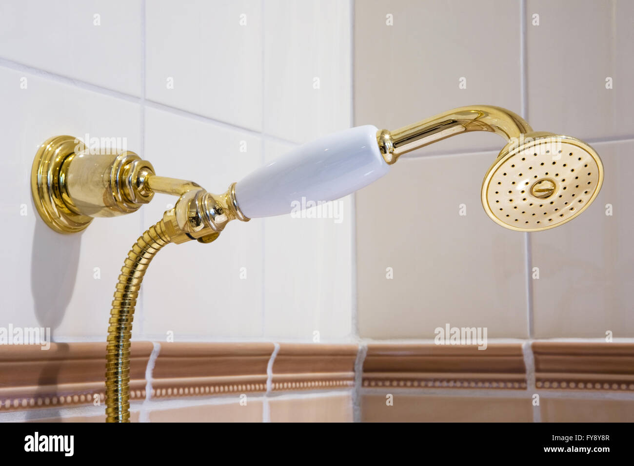 Beautiful and modern shower in a bathroom Stock Photo - Alamy