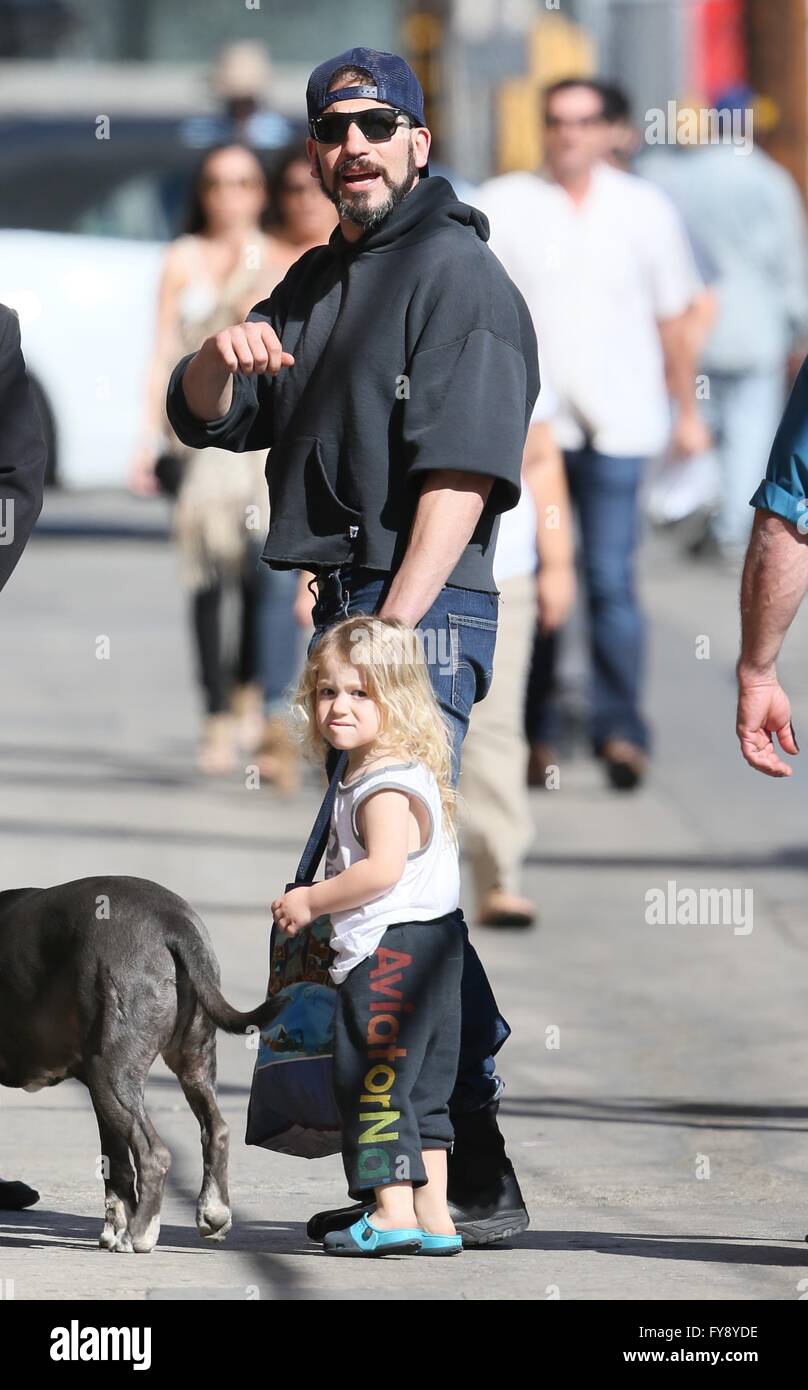 Celebrities outside the ABC studios Featuring: Jon Bernthal, Adeline ...