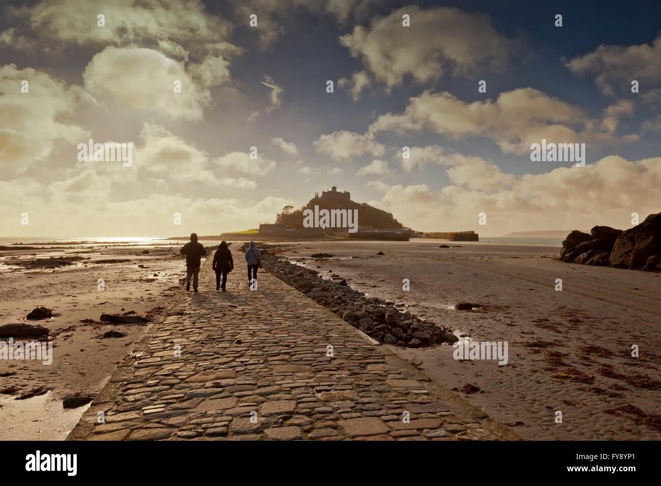 Causeway cornwall island hi-res stock photography and images - Alamy