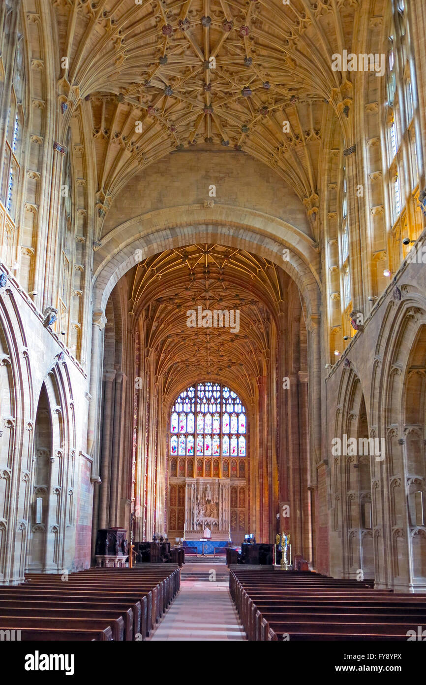 Sherborne abbey stained glass window hi-res stock photography and ...