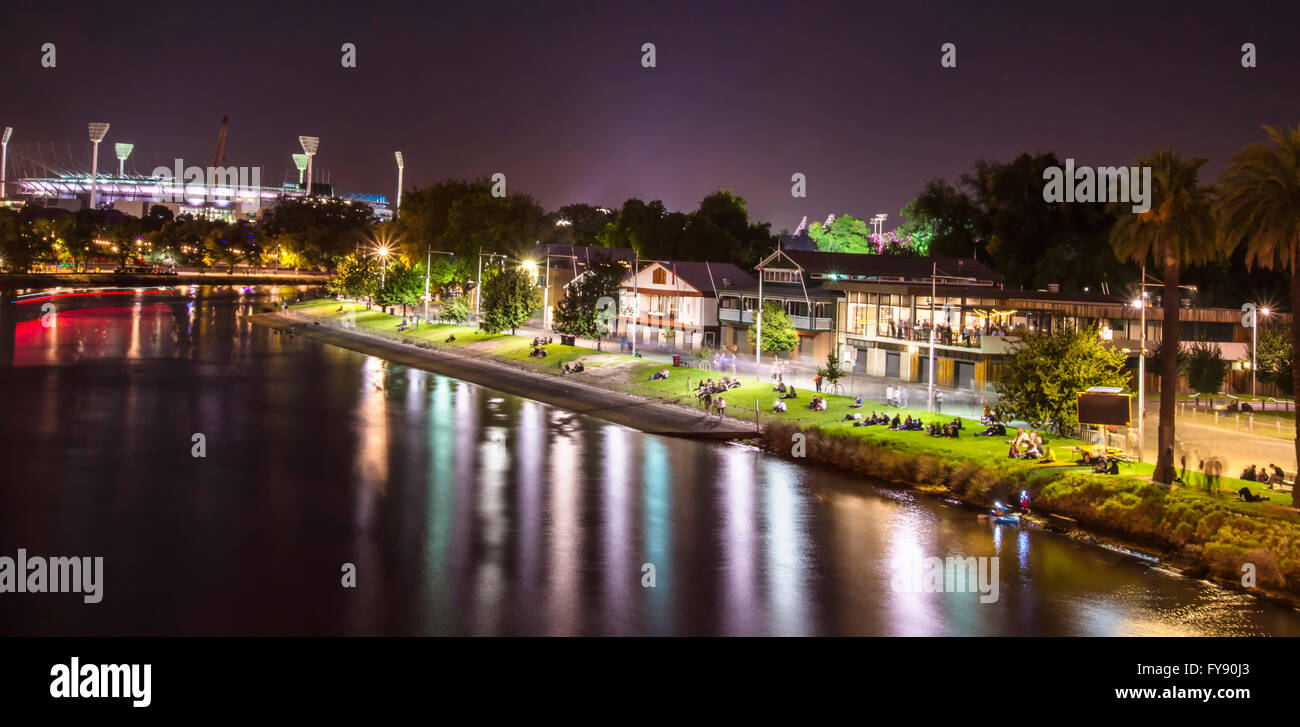 River at Night Stock Photo - Alamy