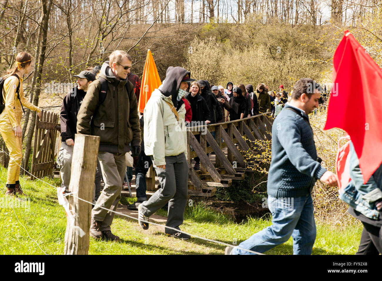 The Danish – German border near Padborg, Denmark, April 23rd, 2016 ...