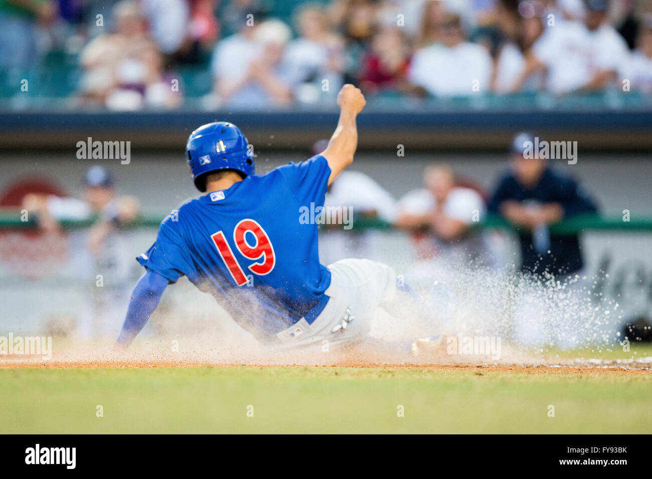 Metairie, LA, USA. 22nd Apr, 2016. Iowa Cubs second baseman Kristopher ...