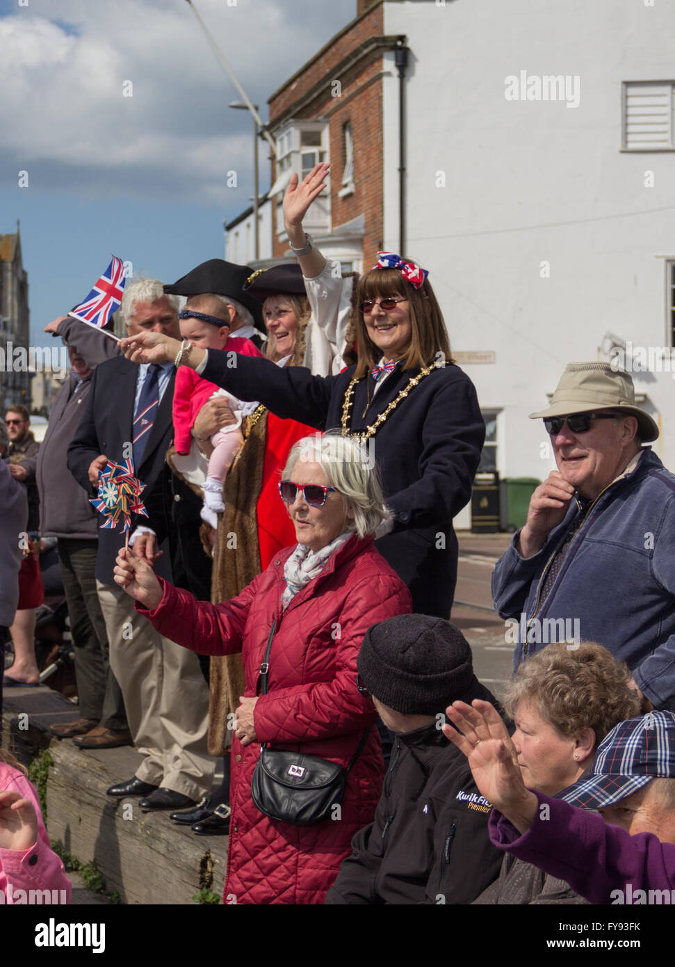 Weymouth, England. 23 April 2016. Queen's 90th Birthday Floating ...