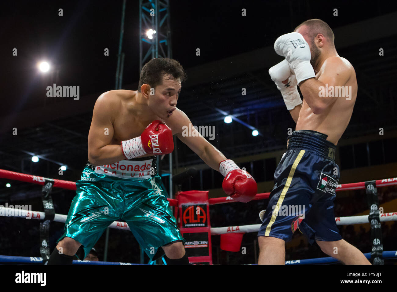 Cebu City, Philippines. 23rd Apr, 2016. Filipino-American boxer,Nonito ...