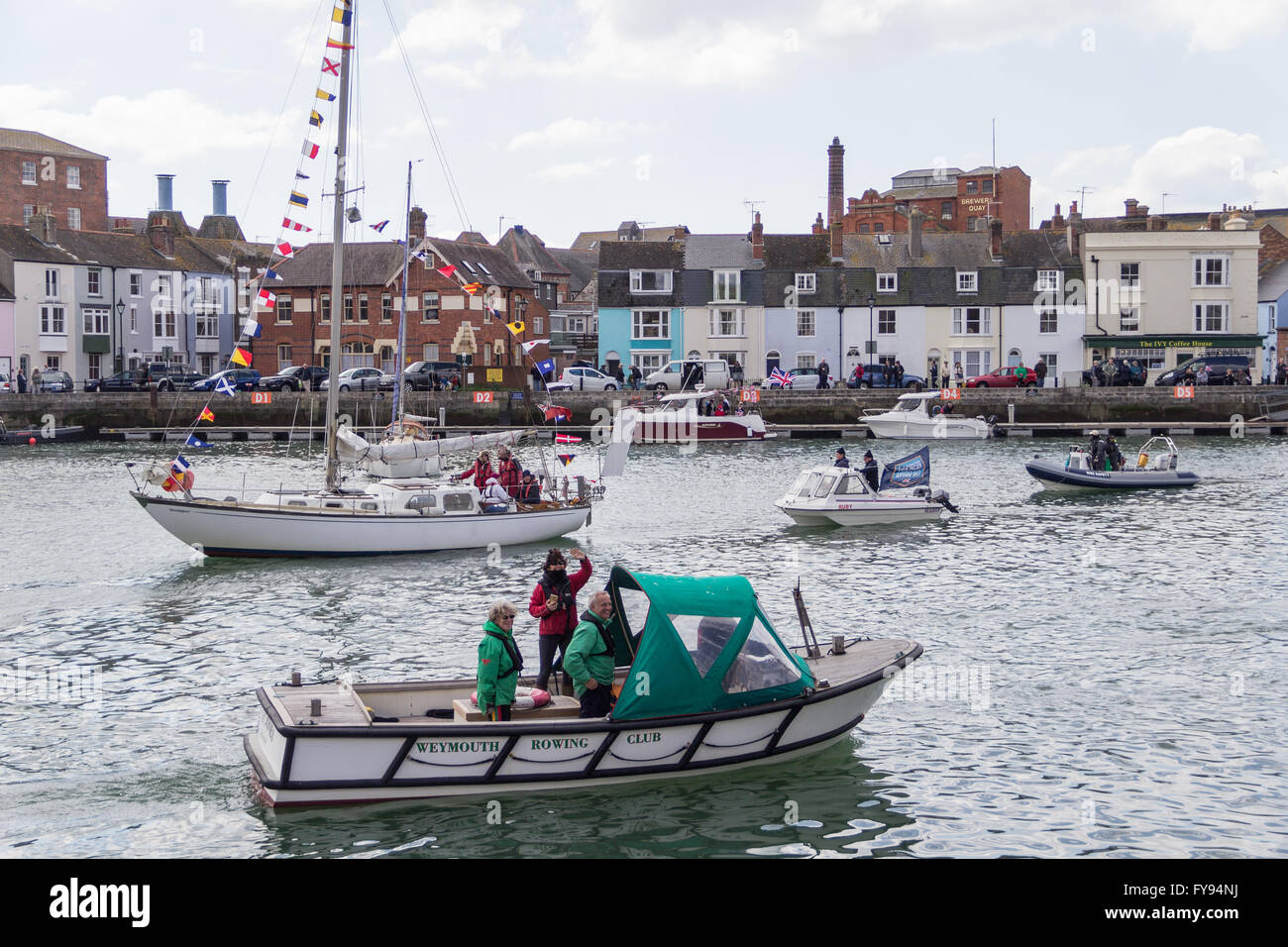 Weymouth, England. 23 April 2016. Queen's 90th Birthday Floating ...