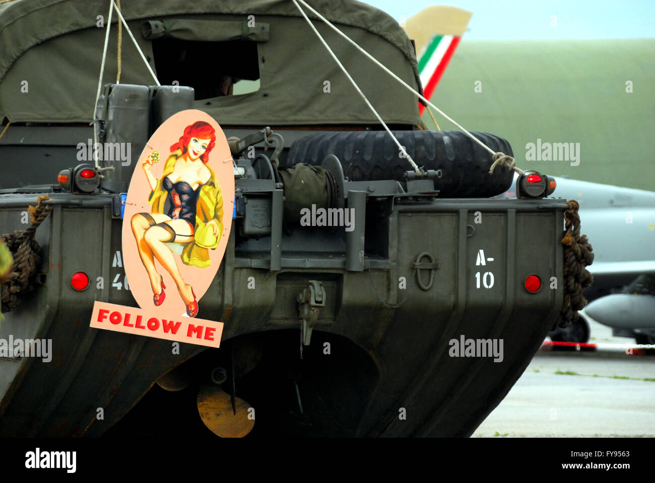 Italy. 23rd April, 2016. The Convoy of Liberation, 150 WWII military ...