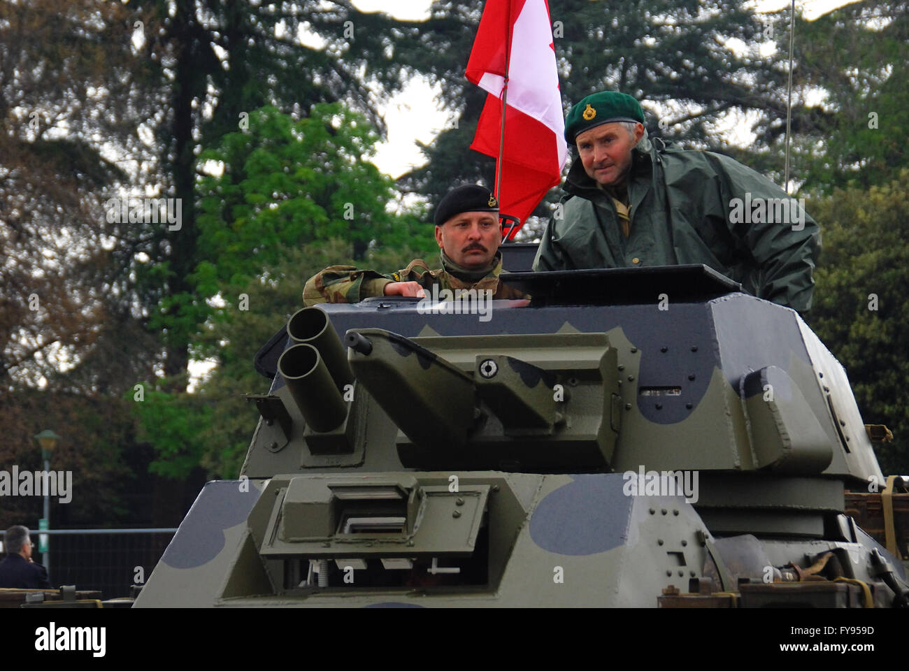 Italy. 23rd April, 2016. The Convoy of Liberation, 150 WWII military ...
