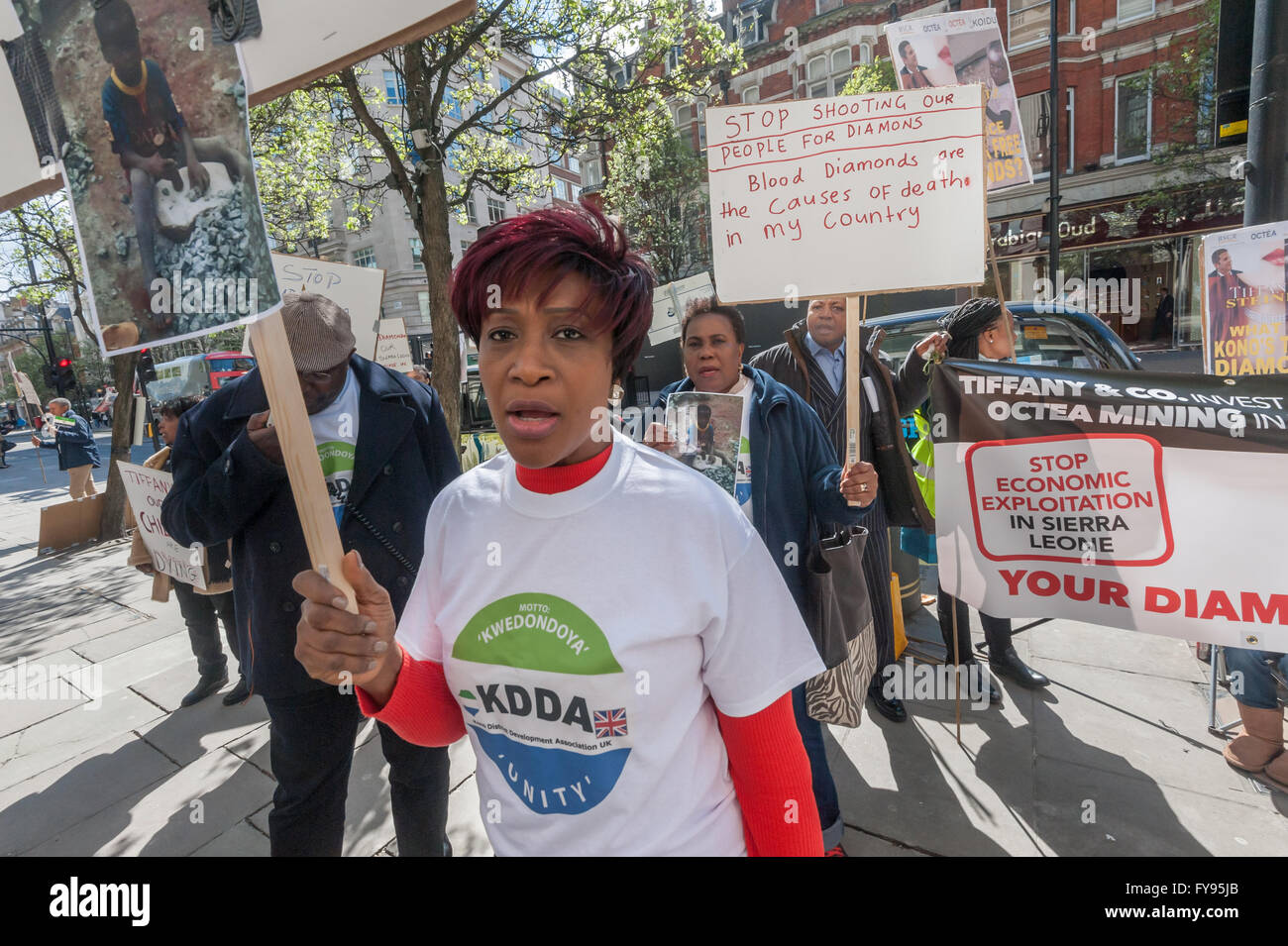 Sierra leone diamond protest hi-res stock photography and images - Alamy
