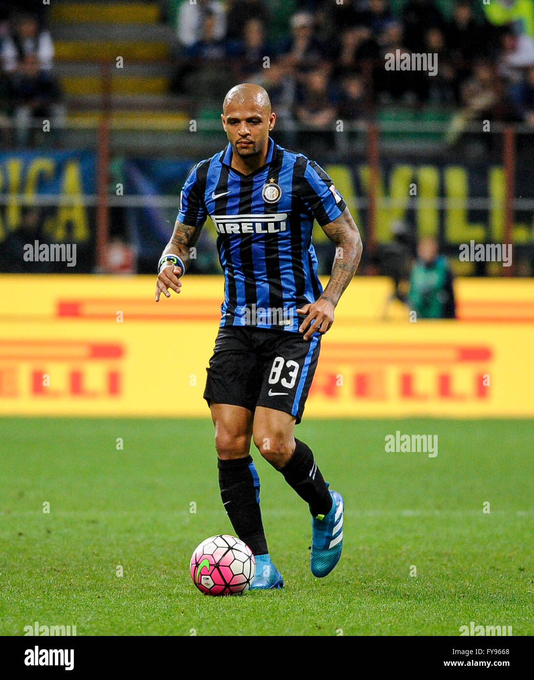 Milan, Italy. 23rd Apr, 2016. Felipe Melo in action during the Serie A ...